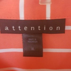 attention | Tops | Nwot Attention Striped Button Down Shirt | Poshmark